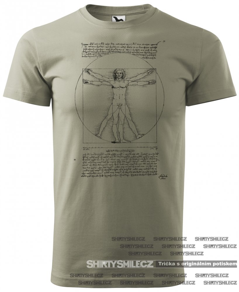 Tričko Vitruvian Man - Vitruviánský muž